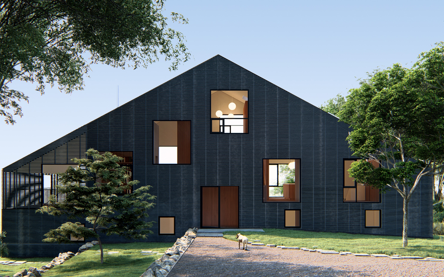 House Between Forest And Field - nARCHITECTS | Eric Bunge, Mimi Hoang